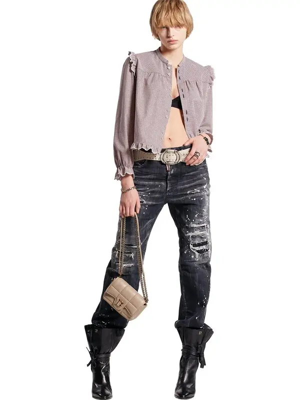 Dsquared2 Embellished Checked Shirt - Fantasy
