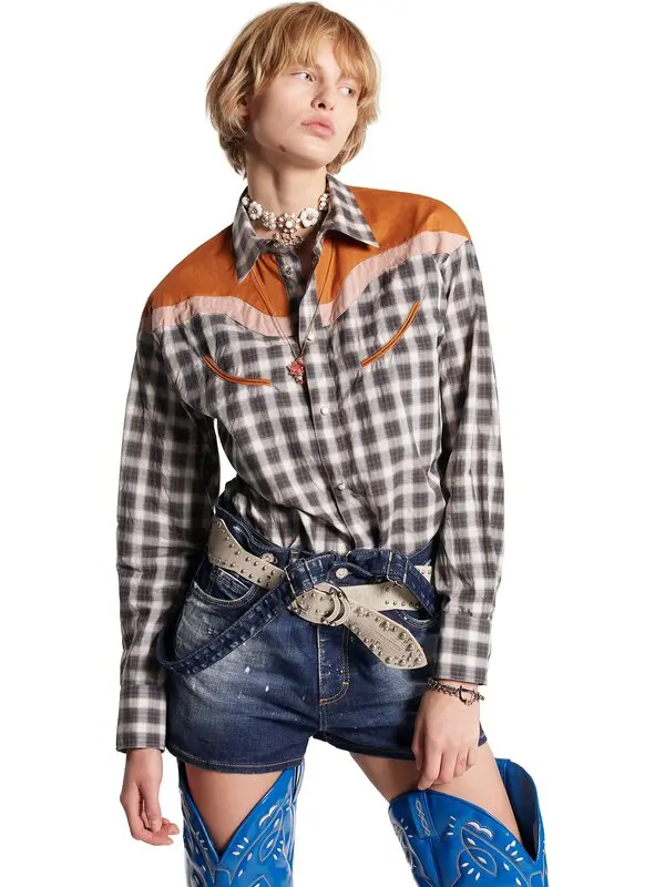 Dsquared2 Western Plaid Shirt - Fantasy
