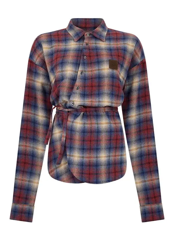 Dsquared2 Plaid Wrap Shirt - Fantasy