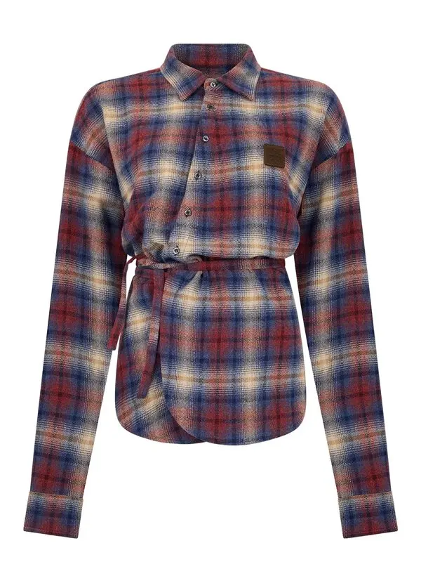 Dsquared2 Plaid Wrap Shirt - Fantasy