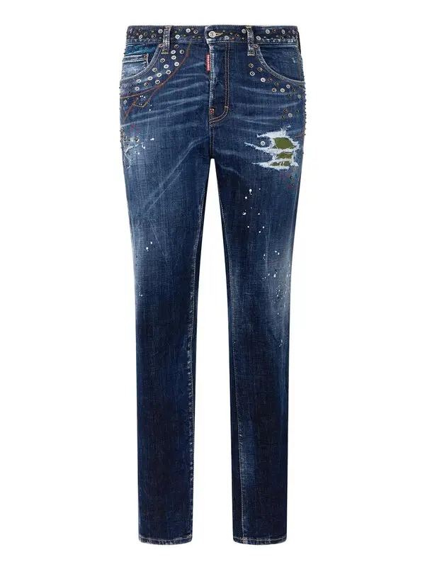 Dsquared2 Dark Wash 642 Jeans - Blue