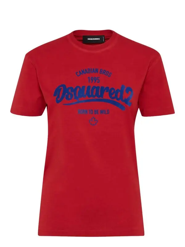 Dsquared2 Born To Be Wild" Graphic T-shirt - Red