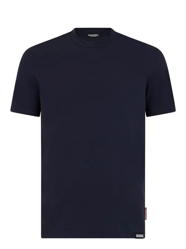 Dsquared2 Cotton Jersey Crewneck T-shirt - Blue
