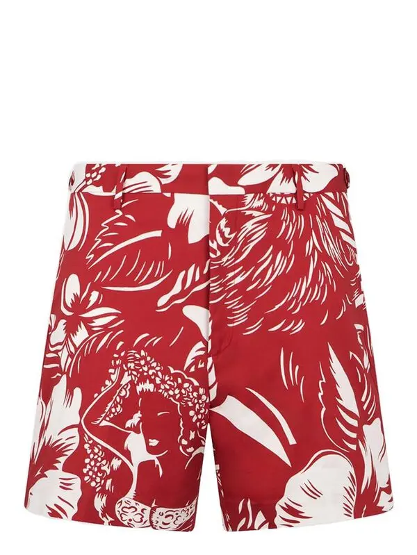 Dsquared2 Dancing Flowers Printed Shorts - Black