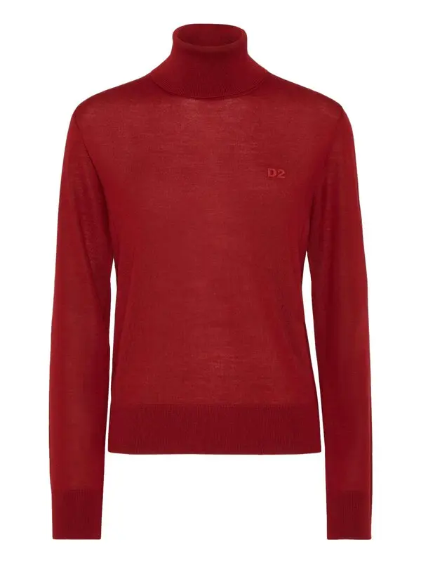 Dsquared2 Wool Turtleneck Pullover - Red