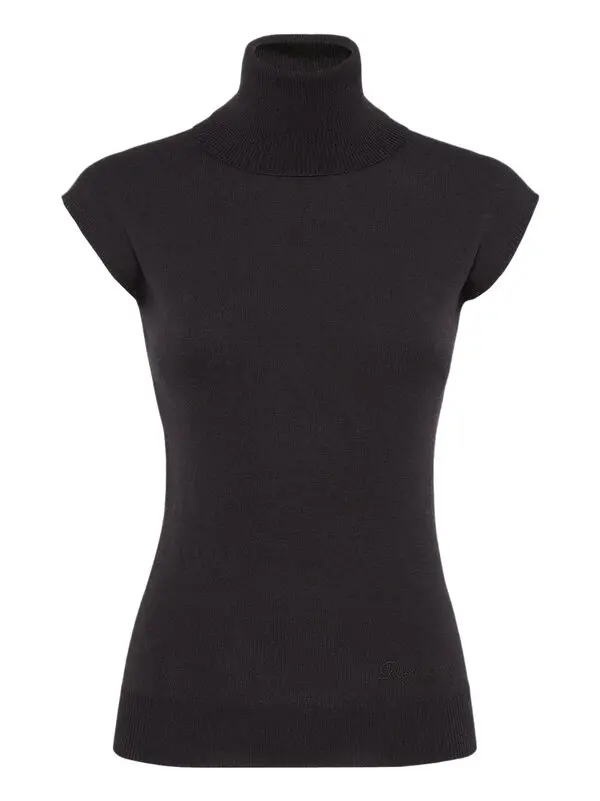 Dsquared2 Knit Turtleneck Top - Black