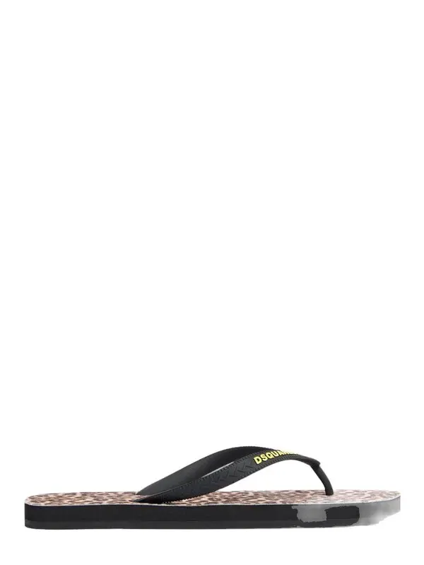 Dsquared2 Wild Flip Flops - Leopard