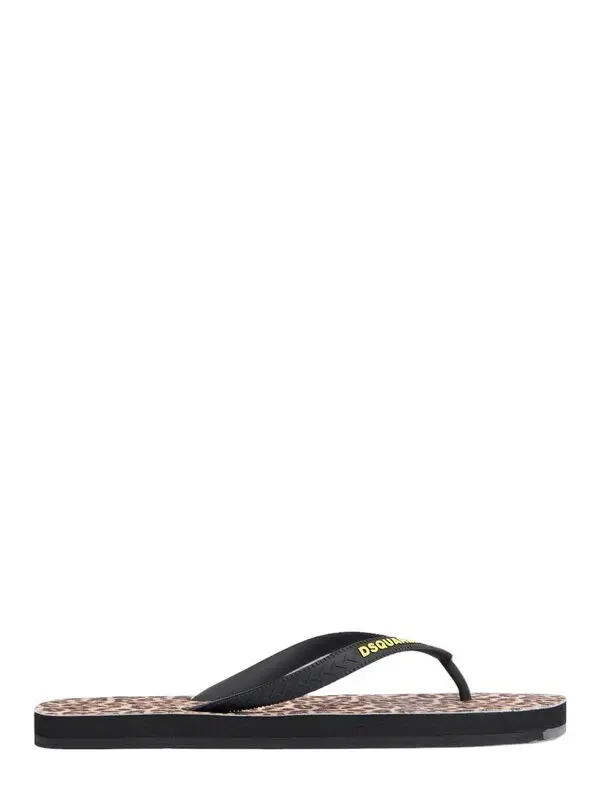 Dsquared2 Wild Flip Flops - Leopard