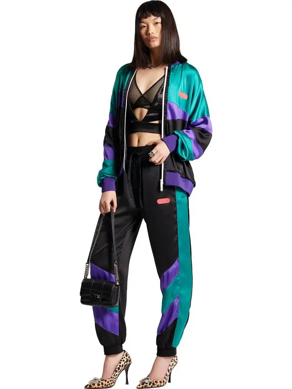 Dsquared2 80's Inspired Track Pants - Black