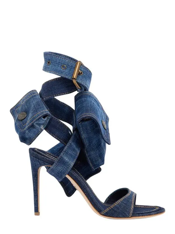 Dsquared2 Summer Dream Twin Heeled Sandals - Blue