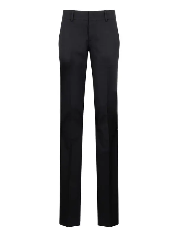 Dsquared2 Evening Cigarette Wool Trousers - Black