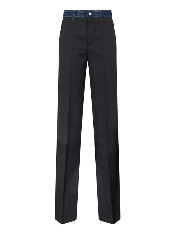 Dsquared2 Dark Rebel Rider Wash Hybrid Tailored Loose Pants - Fantasy