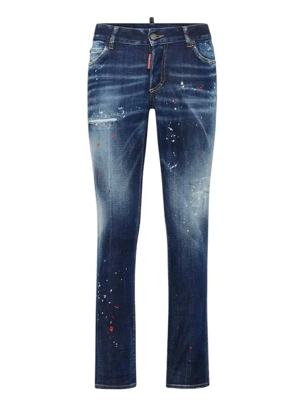 Dsquared2 Medium Wash Skinny Jeans - Blue