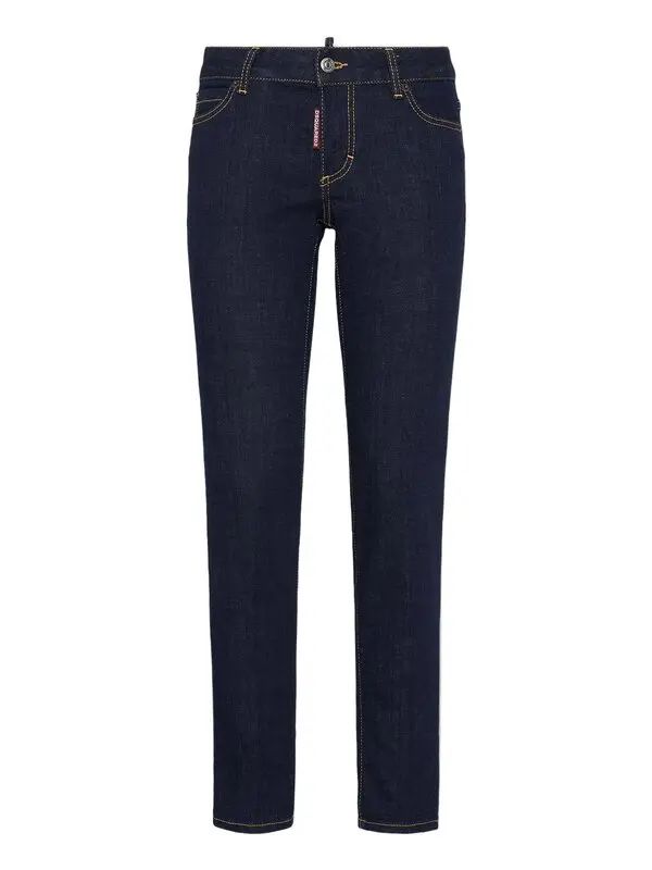 Dsquared2 Jennifer Jeans In Dark Rinse - Blue