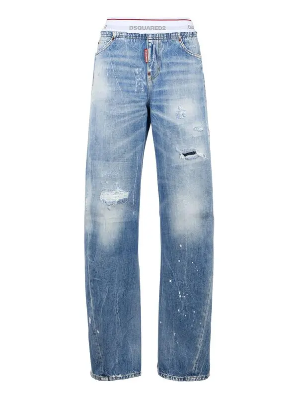 Dsquared2 Loose Twist Jeans - Blue
