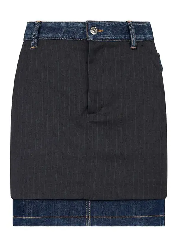 Dsquared2 Hybrid Tailored Denim Skirt - Fantasy