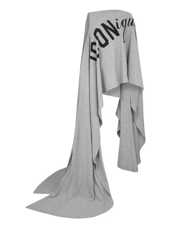 Dsquared2 Iconic Asymmetrical One-sleeve Top - Grey