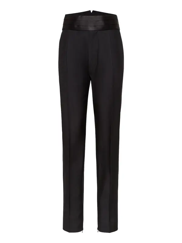 Dsquared2 Tailored Silk-wool Evening Pants - Black