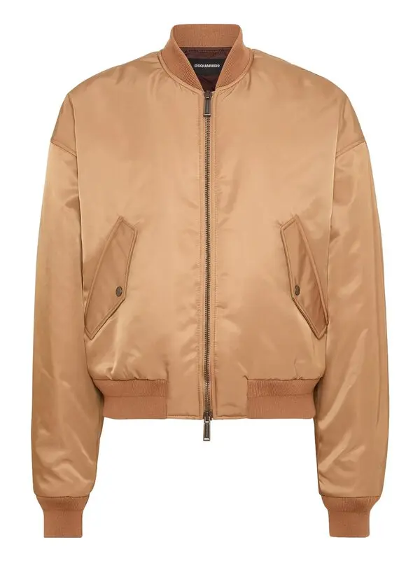 Dsquared2 Faux Fur Bomber Jacket - Black