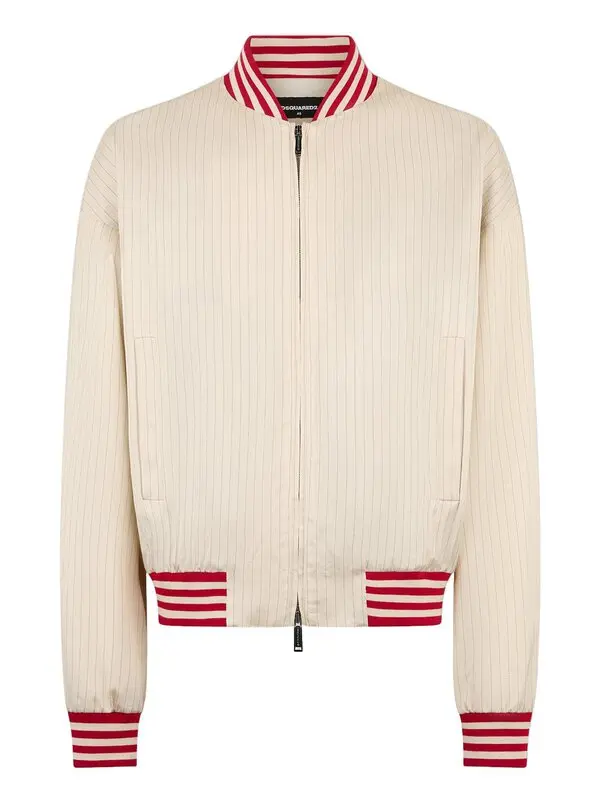 Dsquared2 Striped Bomber Jacket - Fantasy