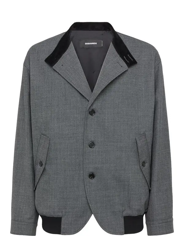 Dsquared2 Japanese Baracuta Blazer - Grey