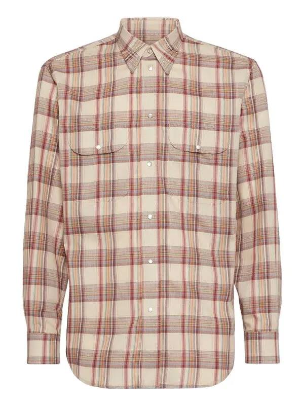 Dsquared2 Dean Vintage Checked Shirt With Lamé Yarn - Fantasy