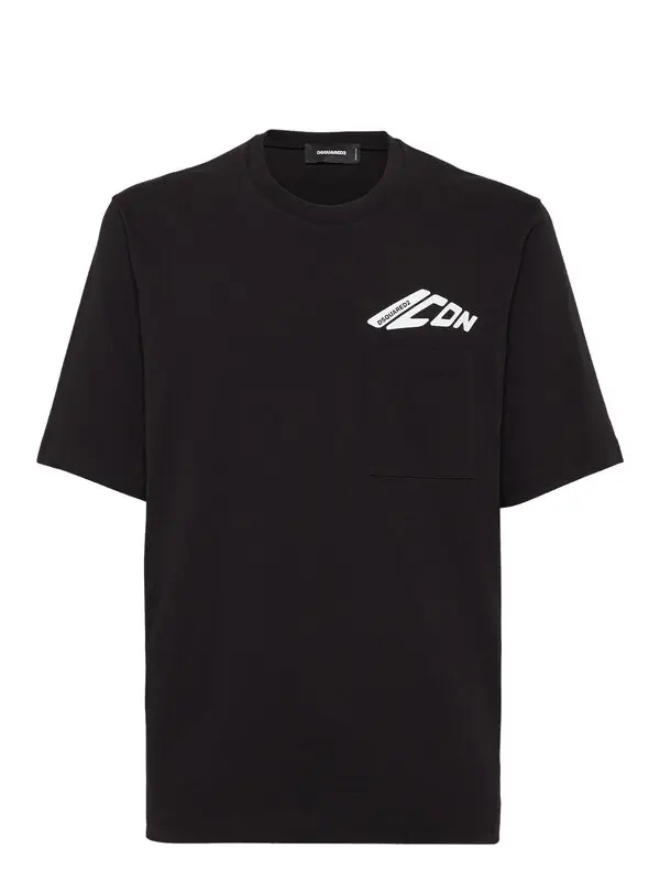Dsquared2 Icon New Generation Loose Fit Pocket T-shirt - Black