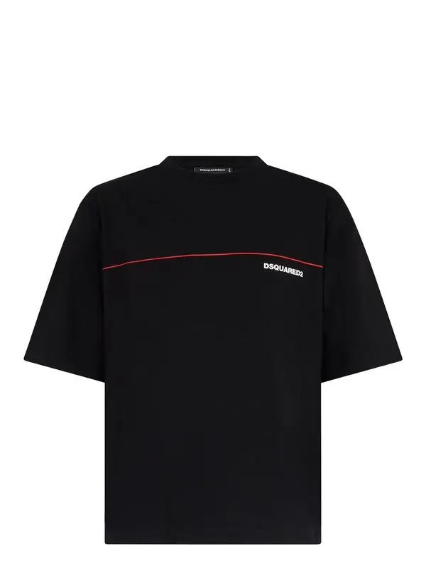 Dsquared2 Loose Fit Logo T-shirt - Black