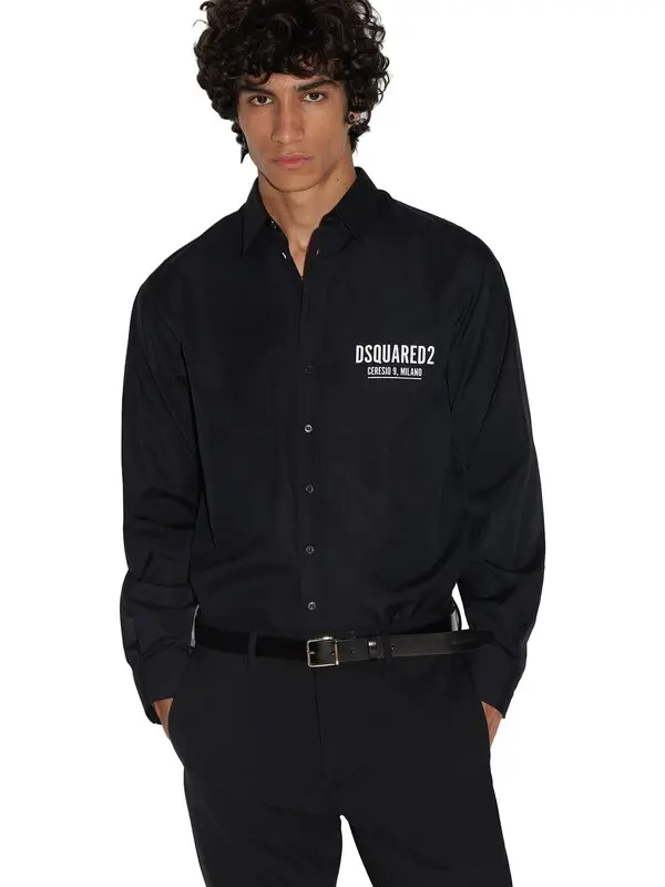 Dsquared2 Ceresio 9 Dropped Shoulder Shirt - Black