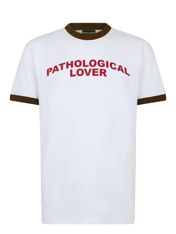Dsquared2 Pathological Lover" Graphic T-shirt - Black