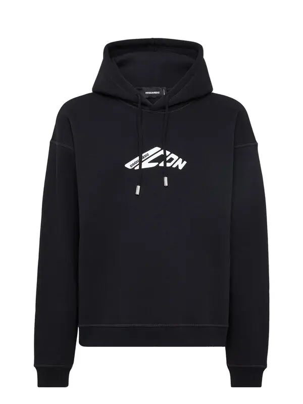 Dsquared2 Icon Relaxed Fit Hoodie - Black