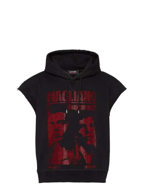 Dsquared2 Magliano X Embellished Hoodie - Black