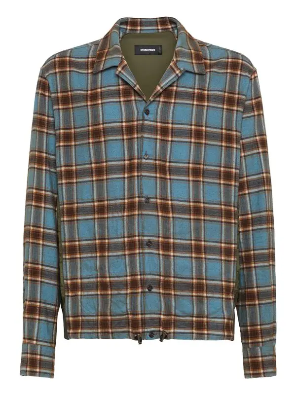 Dsquared2 Checked Drawstring Hybrid Shirt - Fantasy