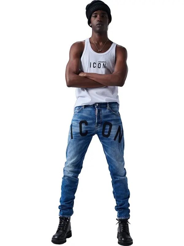 Dsquared2 Medium Wash Icon Cool Guy Jeans - Blue