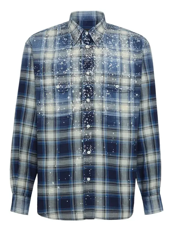 Dsquared2 Embellished Checked Shirt - Fantasy