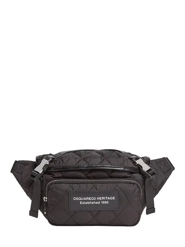 Dsquared2 Quilted Nylon Belt Bag - Black