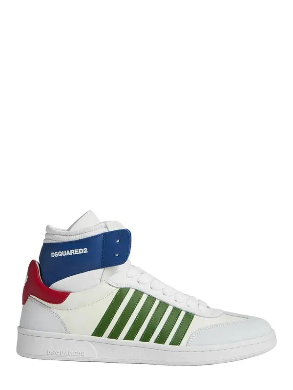Dsquared2 High-top Sneakers With Athletic Stripe Detailing - Fantasy