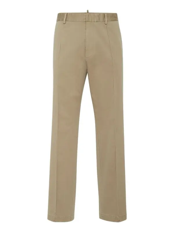 Dsquared2 Relaxed Fit Cotton Chinos - Yellow