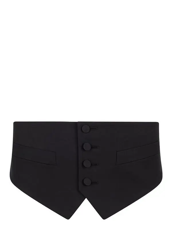 Dsquared2 Tuxedo Waistcoat - Black