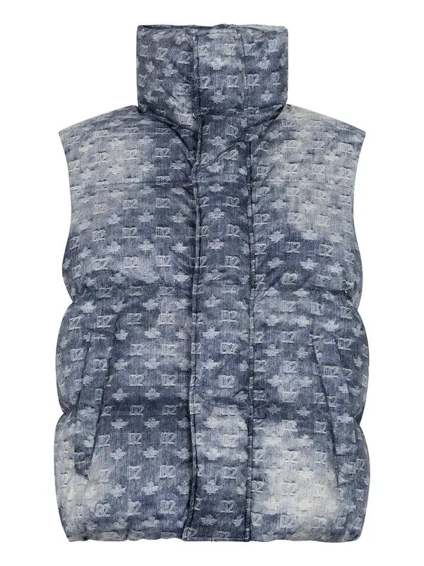 Dsquared2 Monogram Down Vest - Black