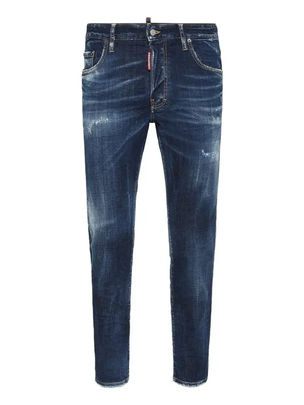 Dsquared2 Dark Wash Skater Jeans - Blue