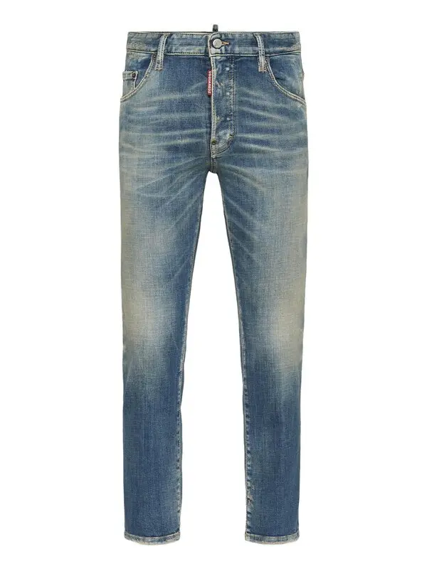 Dsquared2 Medium Wash Skater Jeans - Blue