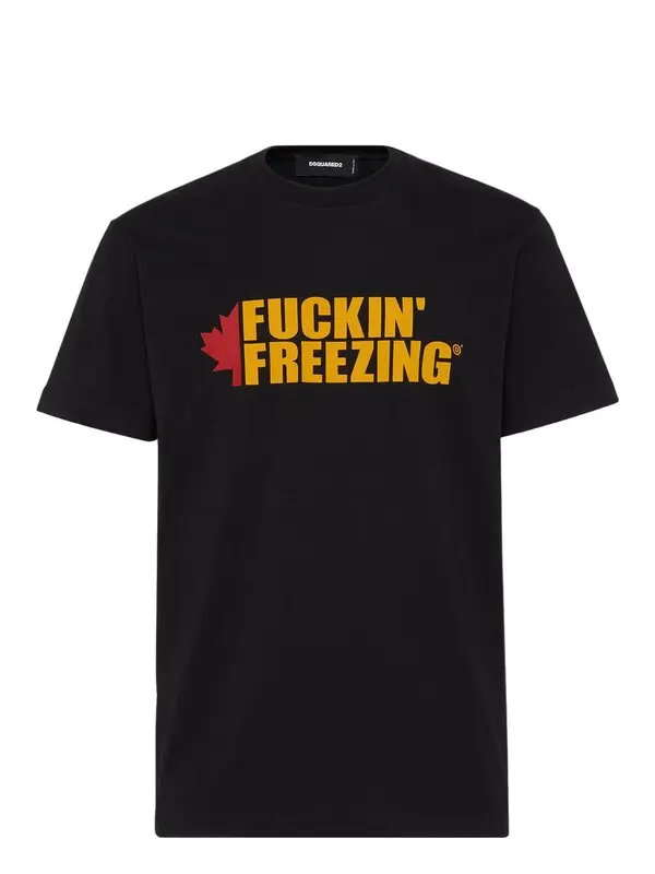 Dsquared2 Cool Fit Slogan T-shirt - Black