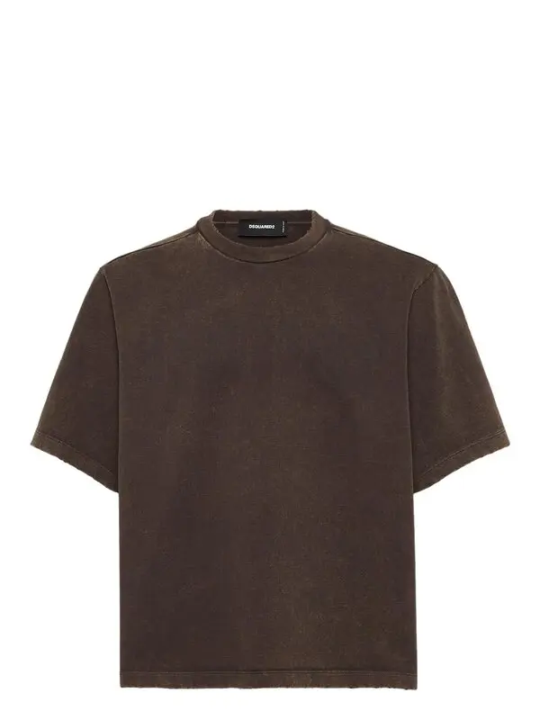 Dsquared2 Loose Fit Raw Edge T-shirt - Grey