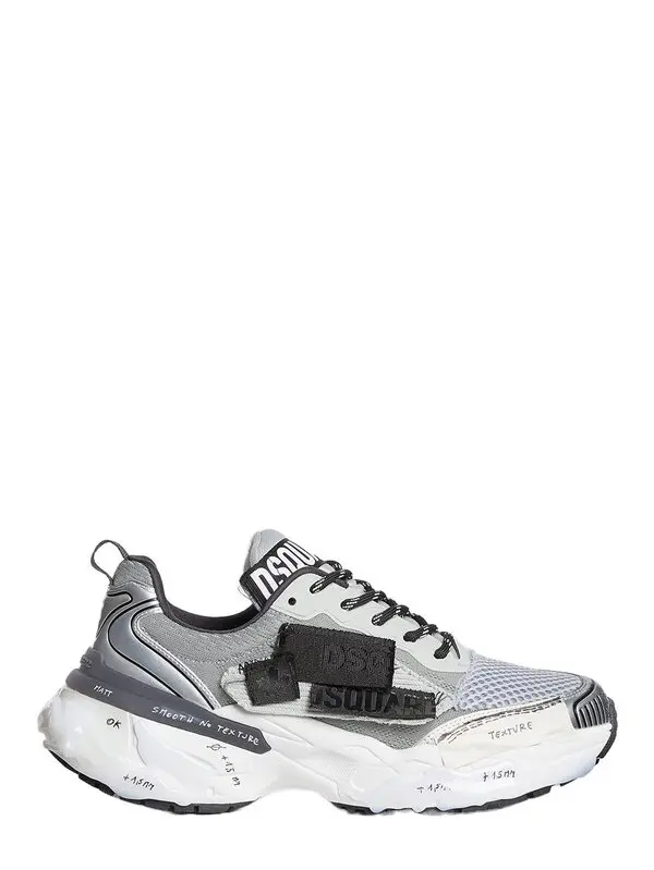 Dsquared2 Fast Runner Sneakers - Silver