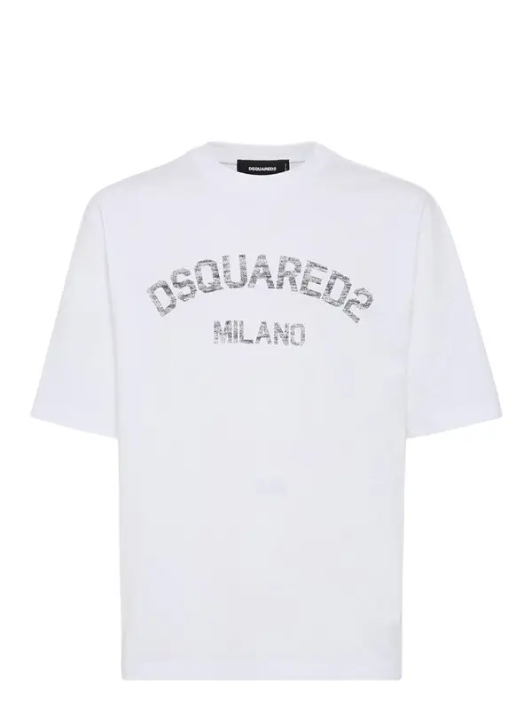 Dsquared2 Loose Fit Milano Graphic T-shirt - Black