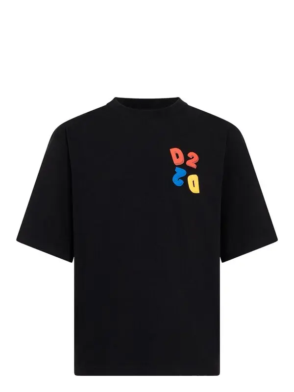 Dsquared2 Upside Down Logo T-shirt - Black