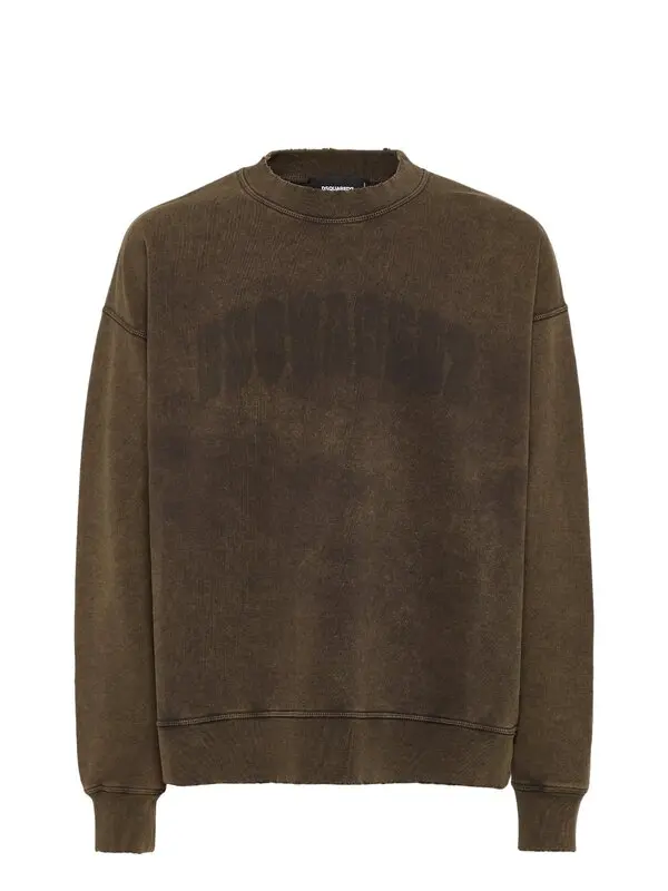 Dsquared2 Logo Crewneck Sweatshirt - Brown