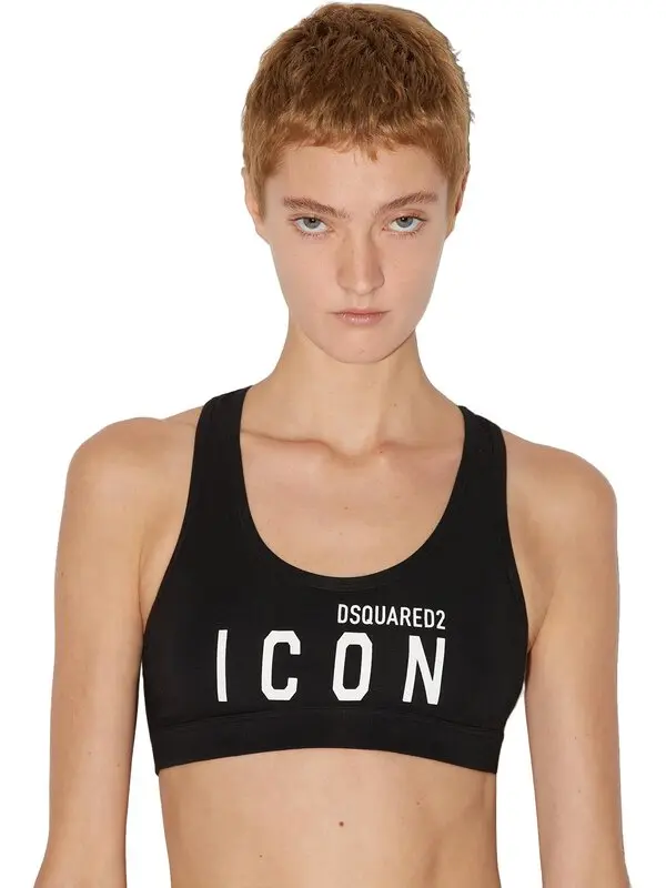 Dsquared2 Icon Sport Bra - Black