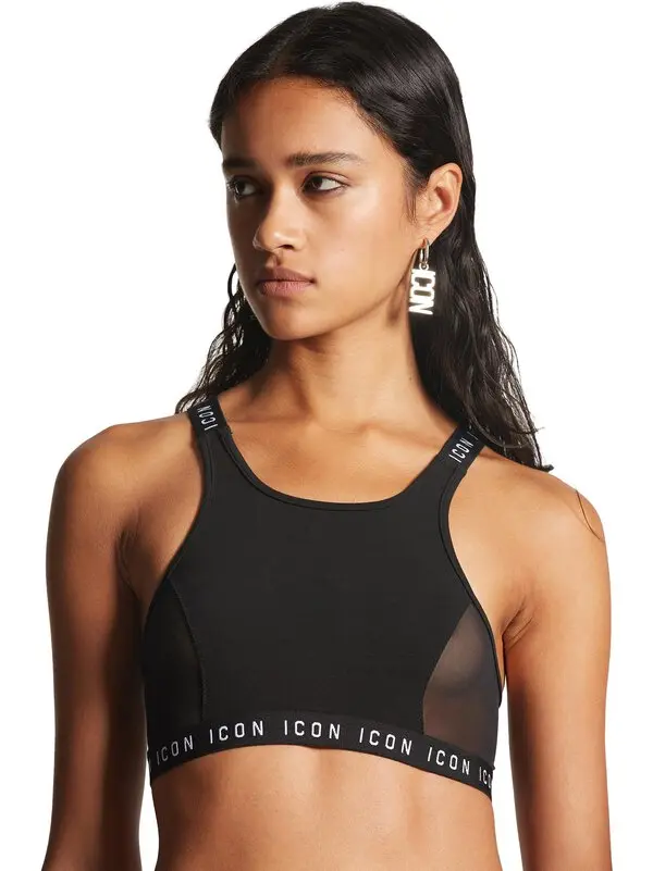 Dsquared2 Icon Sport Bra - Black